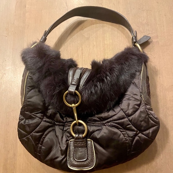 Coach | Bags | Coach Fur Handbag | Poshmark